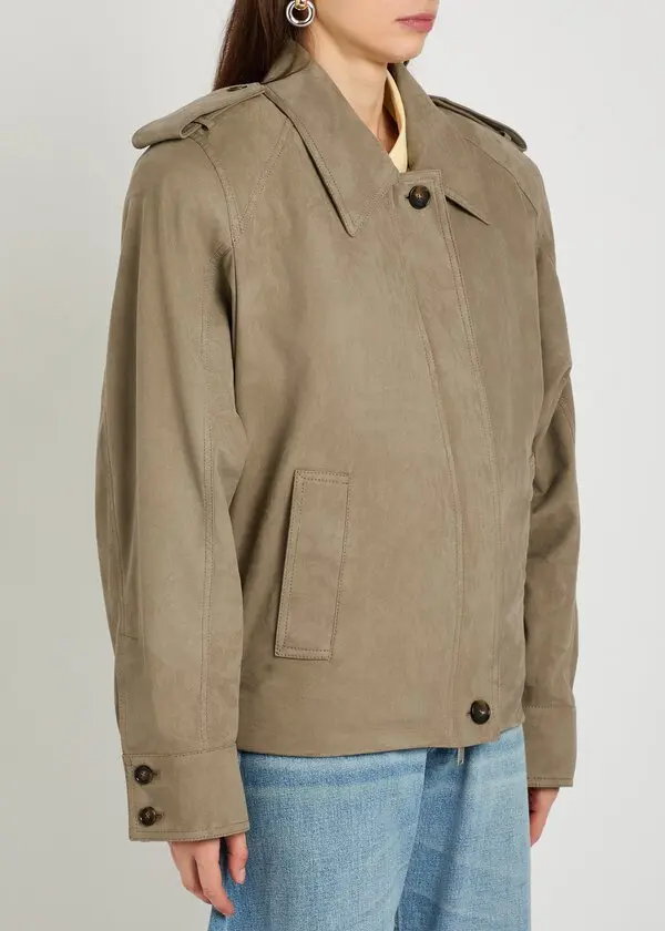 Stella McCartney Suede Jacket - Brown