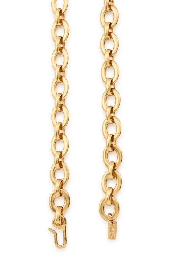 Chloé Brass Chain Belt - Gold