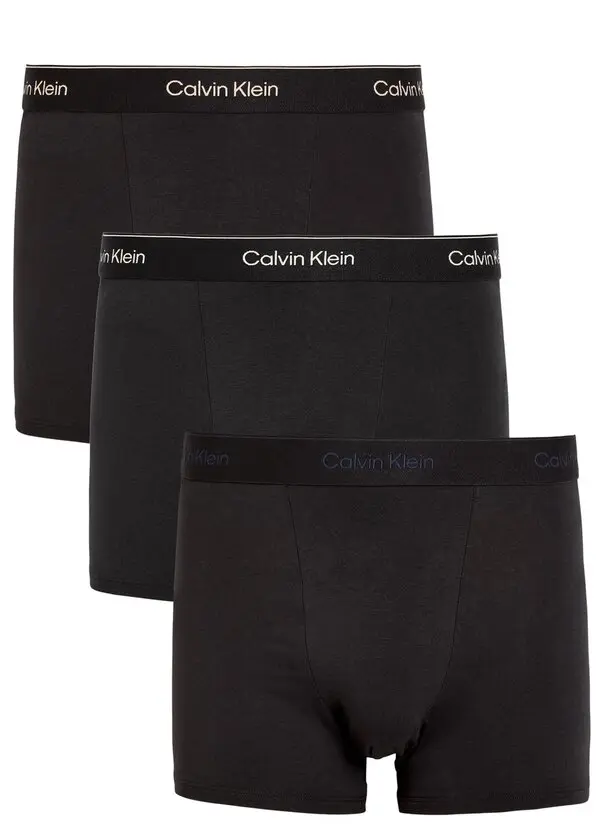 Calvin Klein Icon Stretch-cotton Trunks - Black