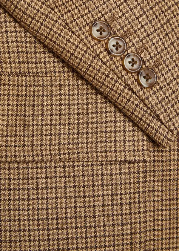 Polo Ralph Lauren Houndstooth Linen-blend Blazer