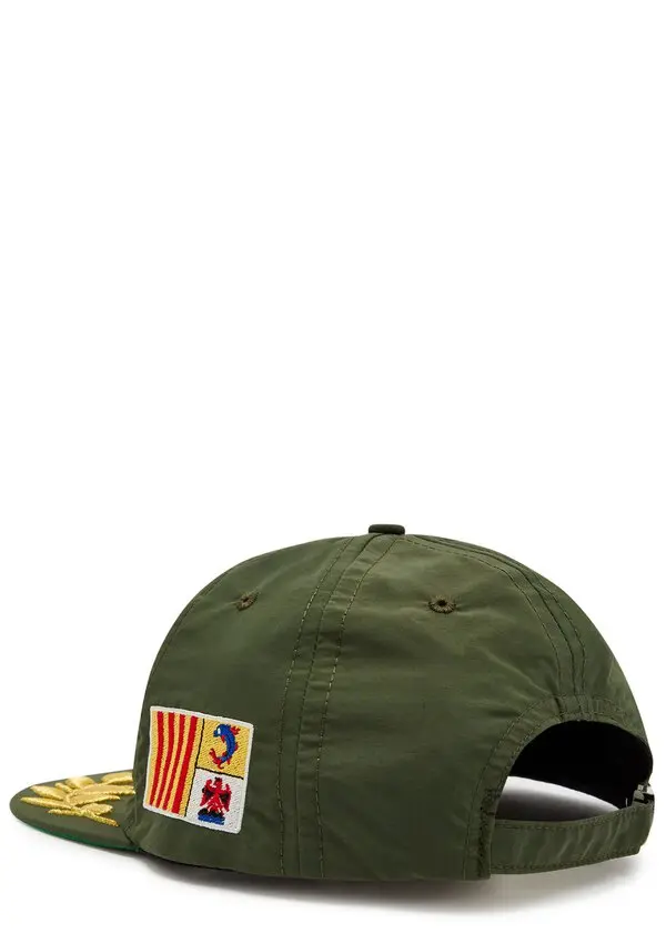 Rhude French Riviera Embroidered Nylon Cap - Green