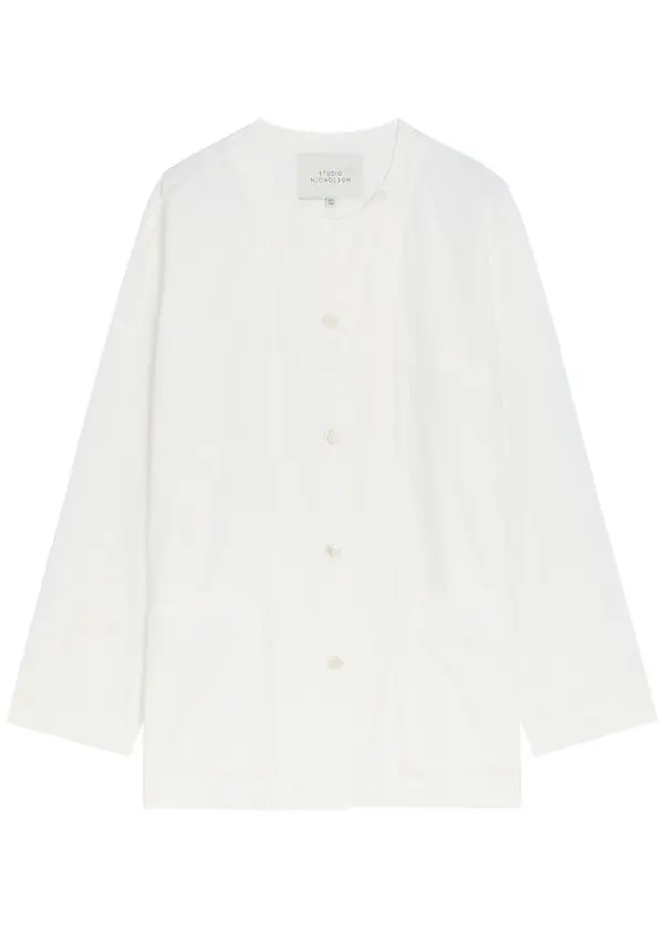 Studio Nicholson Patch Pocket Cotton Shirt - White