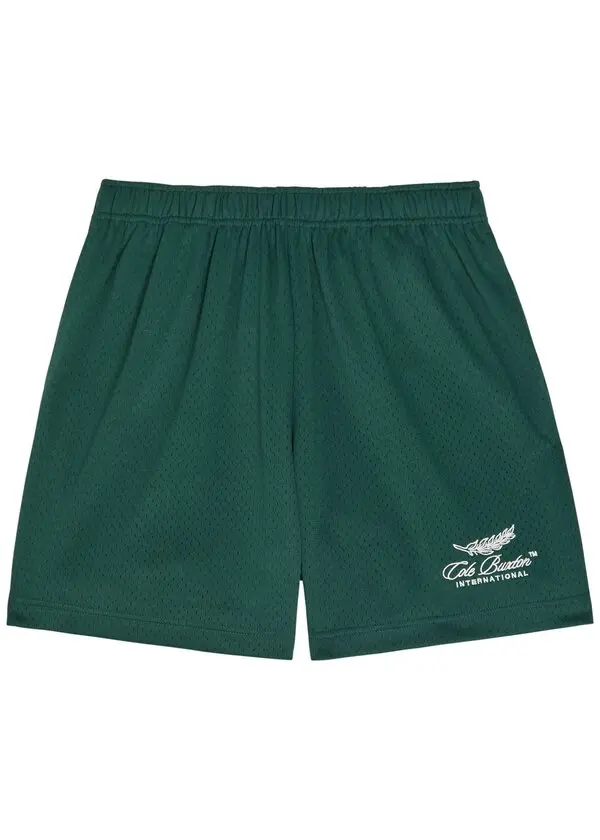COLE BUXTON International Perforated Jersey Shorts - Green