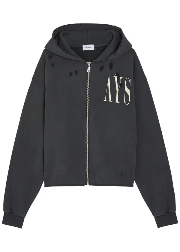 ASKYURSELF Cali Banned Hooded Cotton Sweatshirt - Black