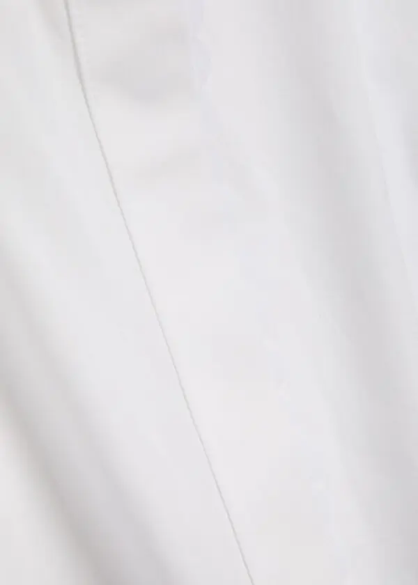 Vince Scalloped Cotton Shirt - White