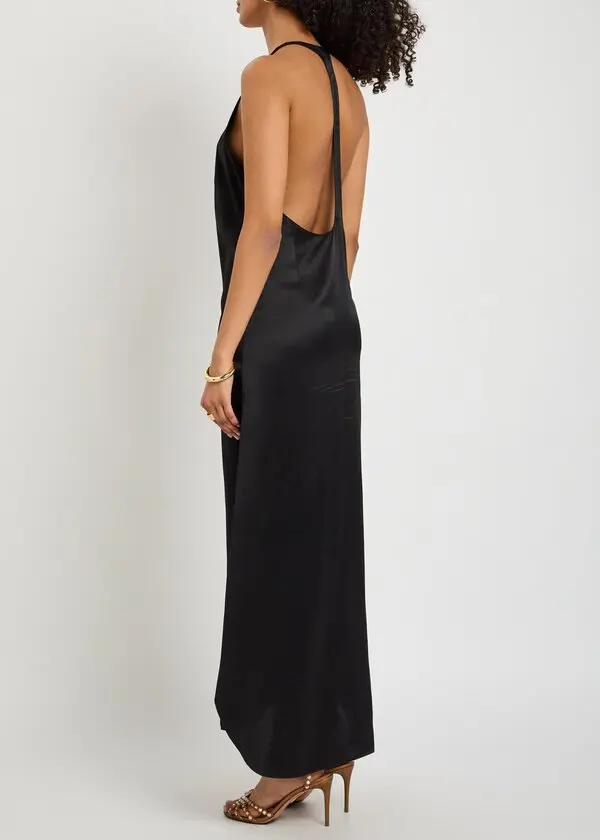 SKIIM Silk Racer-back Maxi Dress