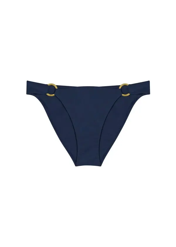 AWAY THAT DAY Sorrento Ruched Bikini Briefs - Navy