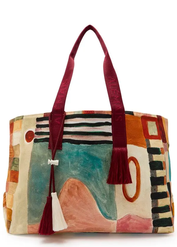 ALEMAIS Michelle Cotton Beach Tote Bag - Multicoloured