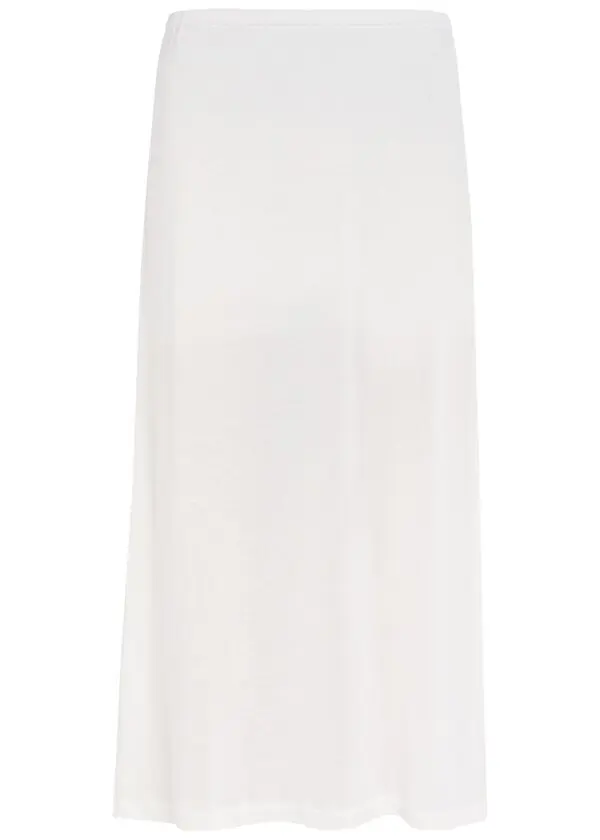 AKYN Sheer Fine-knit Midi Skirt