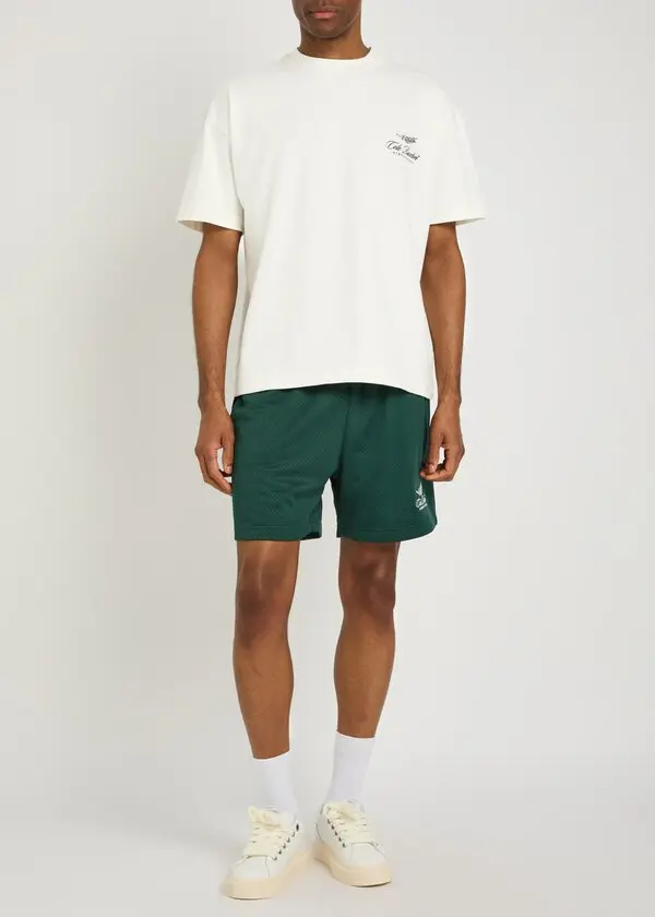 COLE BUXTON International Logo-embroidery Cotton T-shirt - White