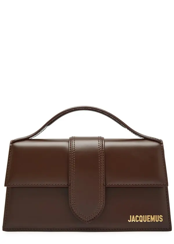 Jacquemus Le Grand Bambino Smoothed Leather Top Handle Bag - Brown