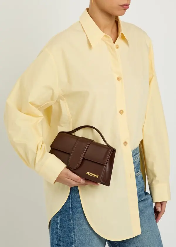 Jacquemus Le Grand Bambino Smoothed Leather Top Handle Bag - Brown