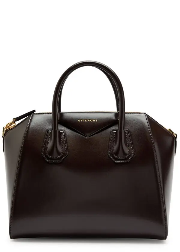 Givenchy Antigona Small Leather Top Handle Bag - Chocolate
