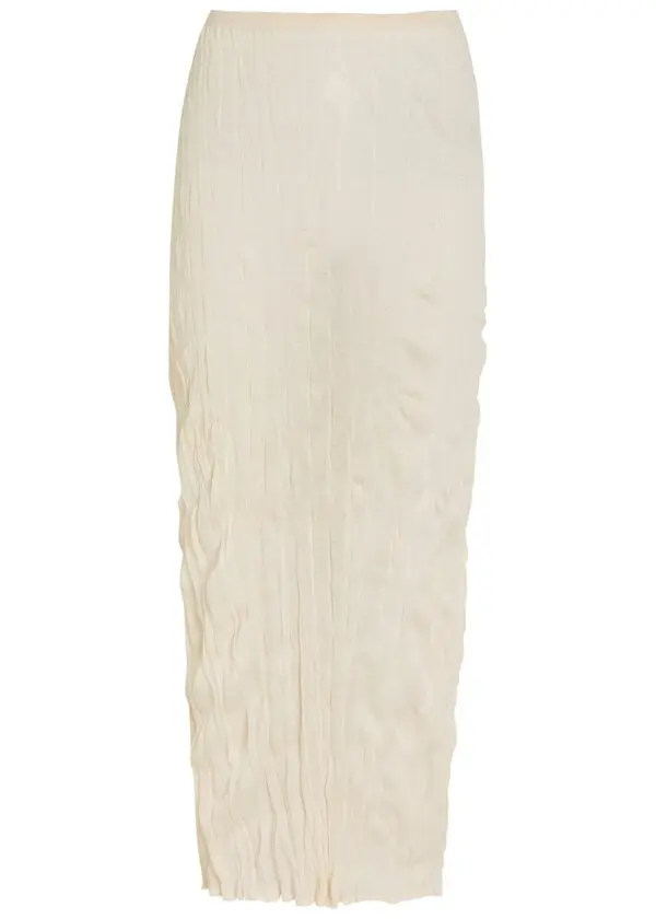 TOTEME Fine-knit Maxi Skirt - Peach