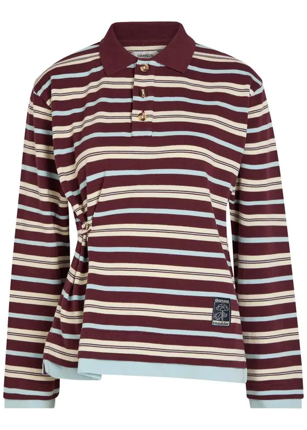 DAMSON MADDER Noah Layered Striped Rugby Top - Multicoloured