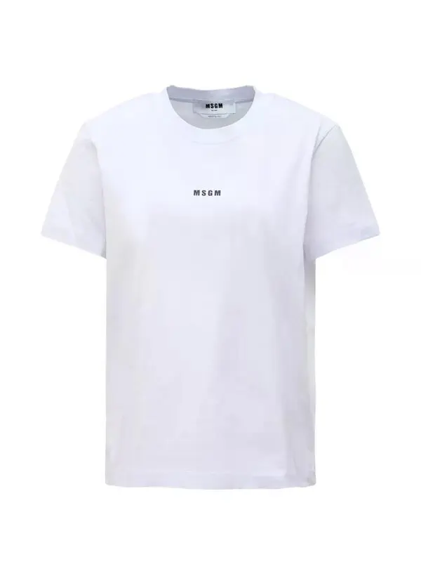 MSGM Logo-print Cotton T-shirt - White