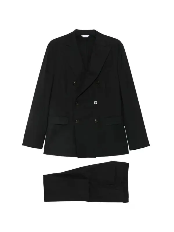 Boglioli K Jacket Double-breasted Suit - Black