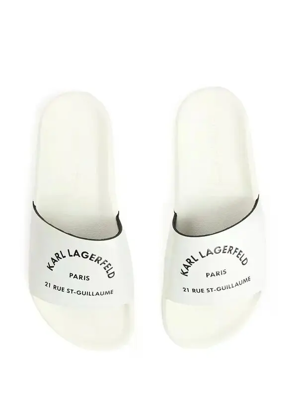 Karl Lagerfeld Kondo 2.0 Logo-print Slides - Grey