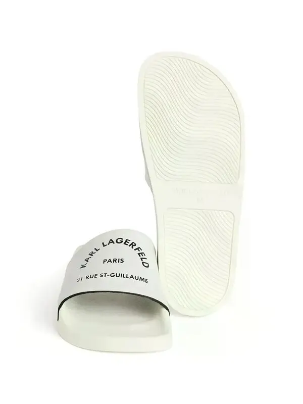 Karl Lagerfeld Kondo 2.0 Logo-print Slides - Grey