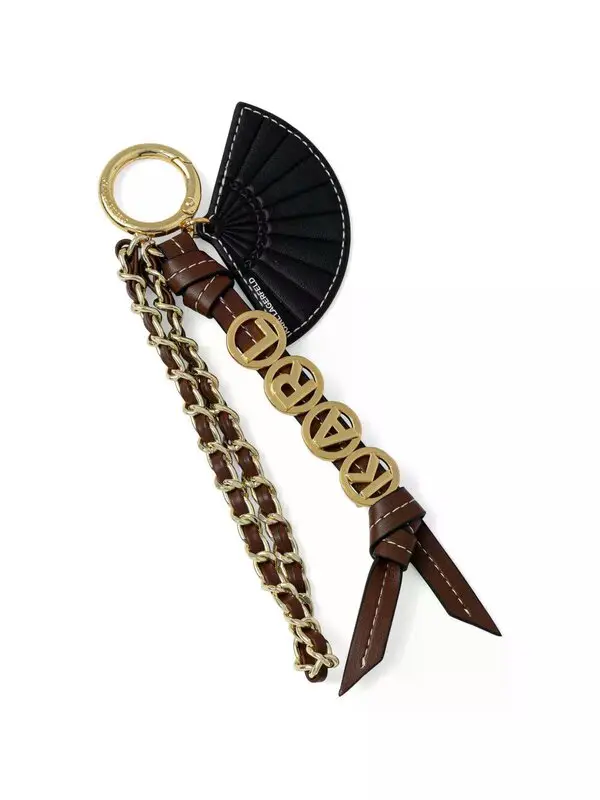 Karl Lagerfeld K/letters Charm-detail Keyring - Brown