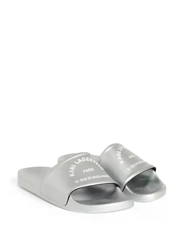 Karl Lagerfeld Kondo 2.0 Logo-print Slides