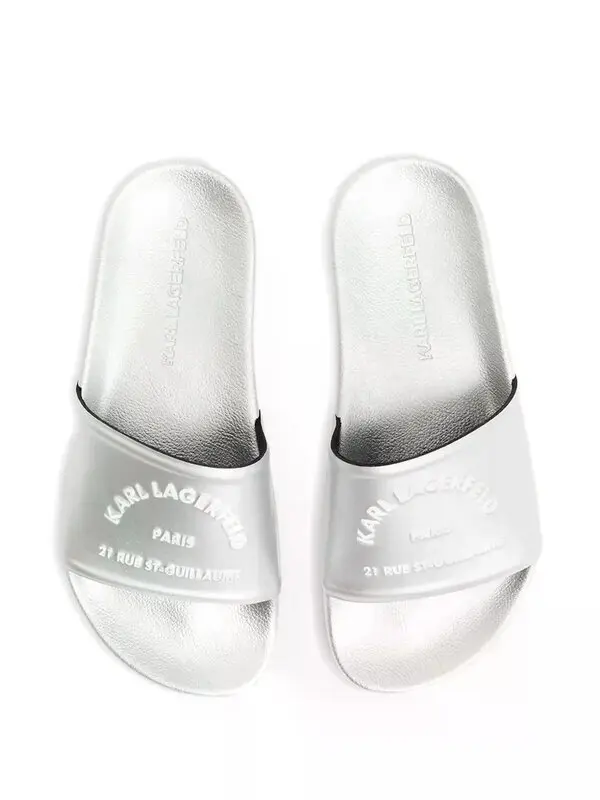Karl Lagerfeld Kondo 2.0 Logo-print Slides