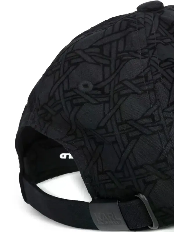 Karl Lagerfeld Monogram Pattern Cap
