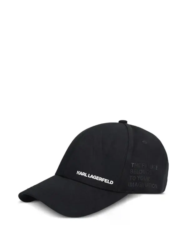 Karl Lagerfeld Logo-print Baseball Cap - Black