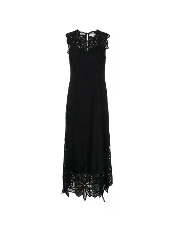 Ulla Johnson Idra Lace-embroidered Maxi Dress - Black