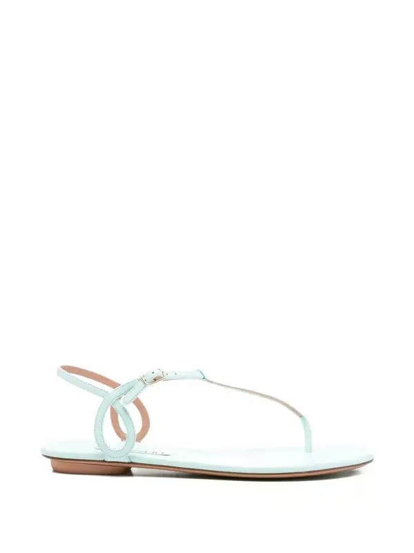 AQUAZZURA Almost Bare Flat Sandals - Blue