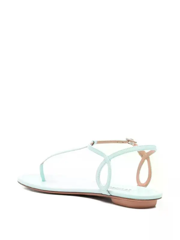 AQUAZZURA Almost Bare Flat Sandals - Blue
