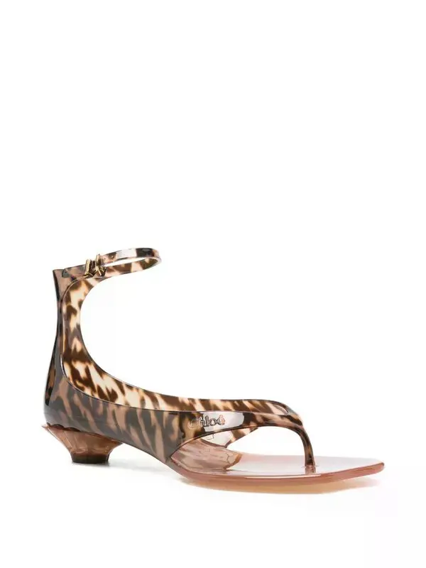 Chloé Leopard-print Sandals