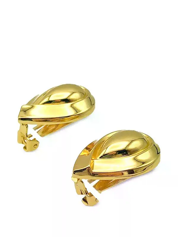 Dior 1980s Teardrop Clip-on Earrings