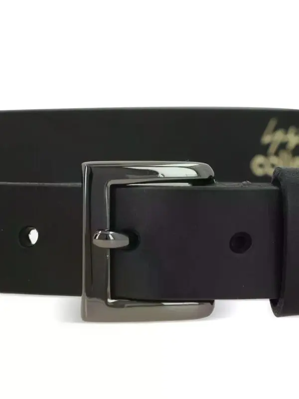 Yohji Yamamoto Square Buckle Leather Belt