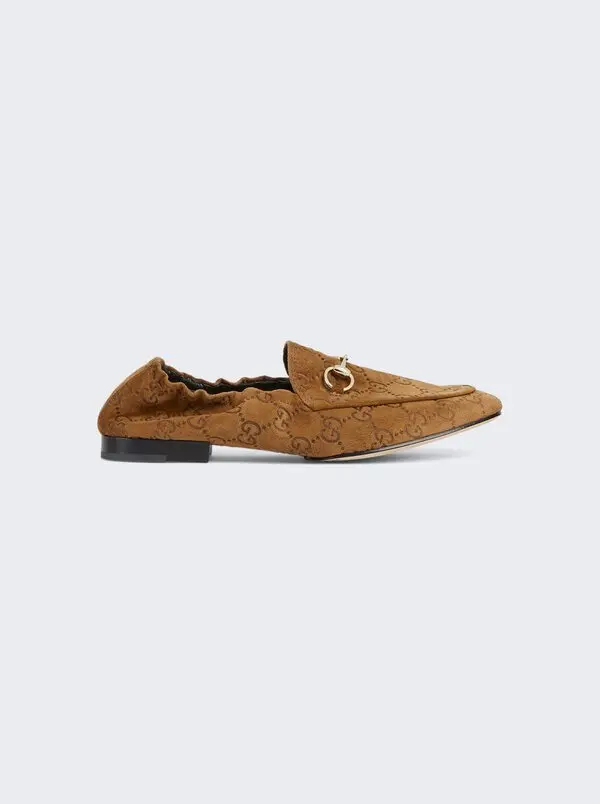 Gucci Jordaan Doria Loafer Flats - Brown