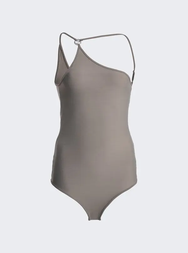Coperni One Shoulder Swimsuit - Brown