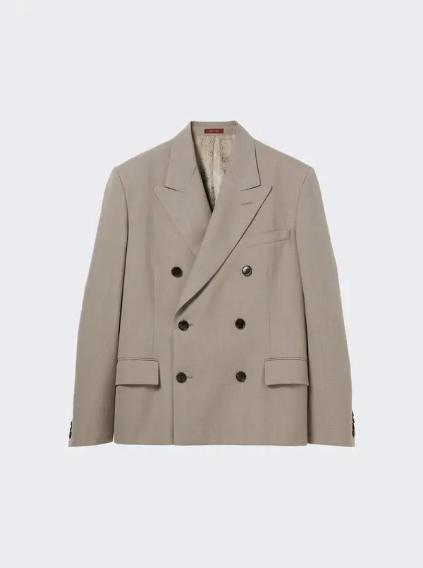Gucci Double-breasted Tailored Jacket - Grey