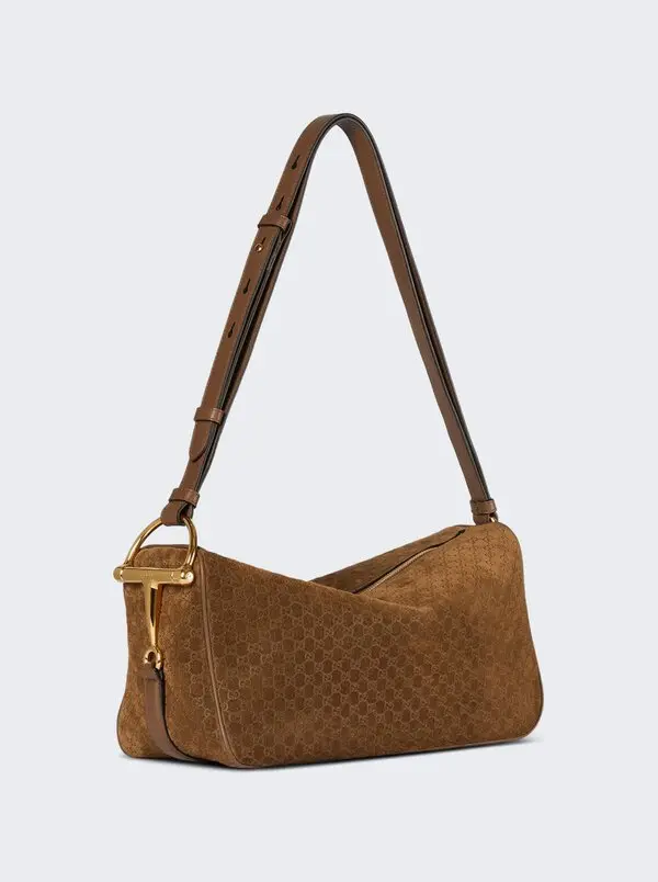 Gucci Half Horsebit Mini Shoulder Bag - Brown