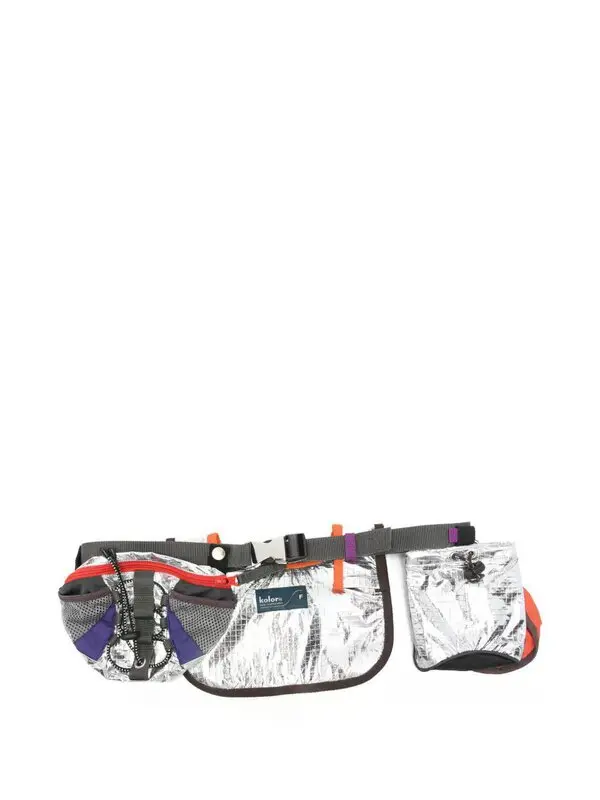 Kolor Multi-pocket Belt Bag - Silver