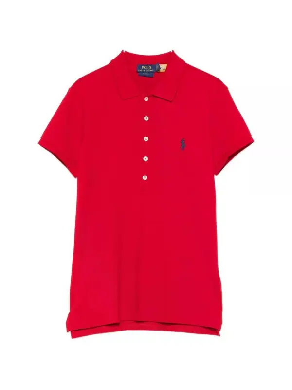 Polo Ralph Lauren Embroidered-logo Polo Shirt - Red