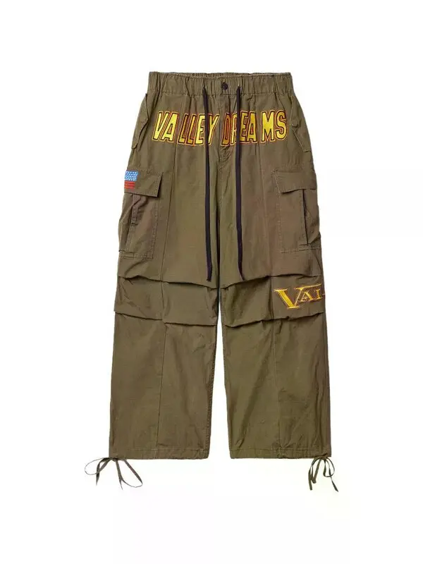 VALE FOREVER Paratrooper Cargo Trousers - Green