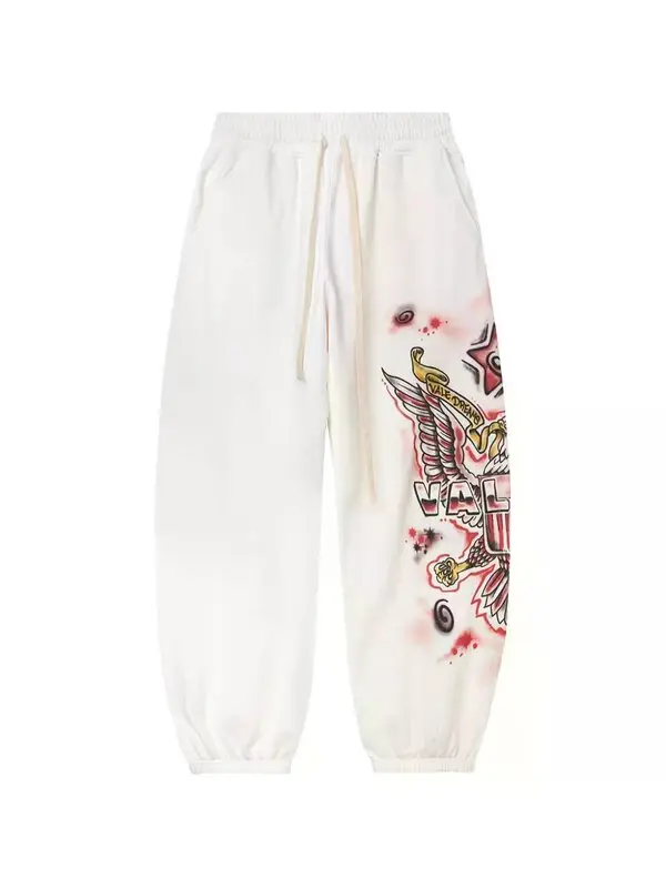 VALE FOREVER Flag Printed Track Pants - Neutrals