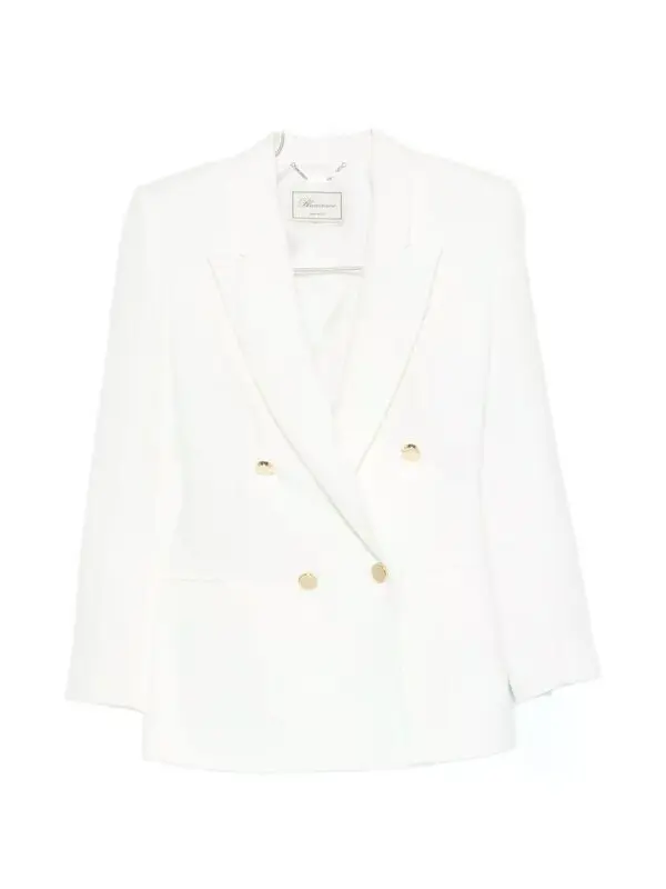 Blumarine Double-breasted Blazer - Neutrals