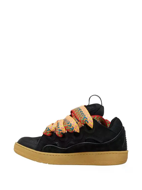LANVIN Curb Lace-up Sneakers - Black