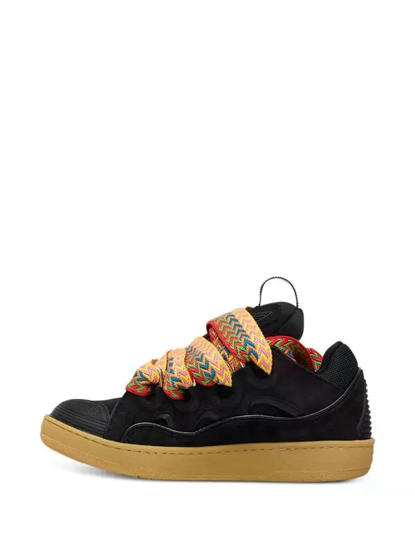 LANVIN Curb Lace-up Sneakers - Black