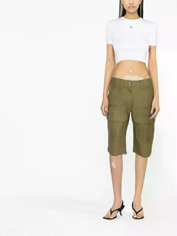 Givenchy Cargo Bermuda Shorts - Green