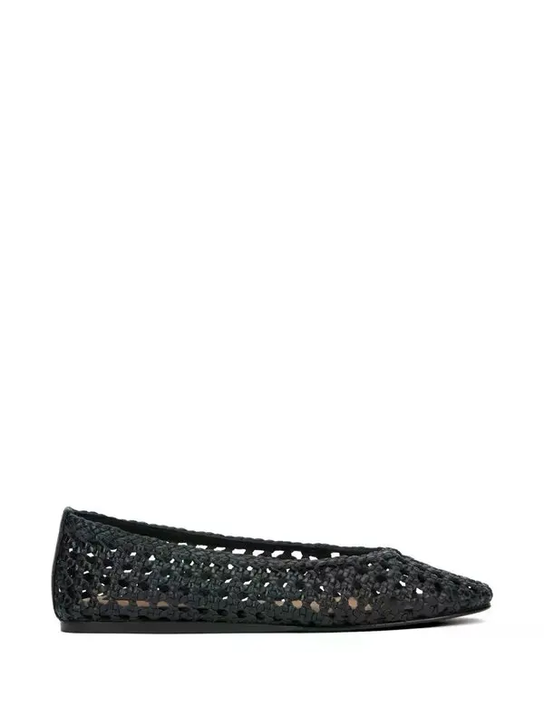 Manebí Woven Ballet Flats - Black