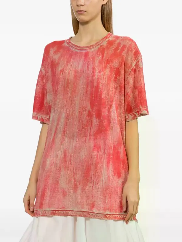 Comme Des Garçons Distressed Tie-dye T-shirt