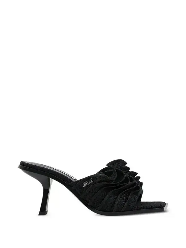 Karl Lagerfeld 60mm Karmel Ruched Heeled Sandals