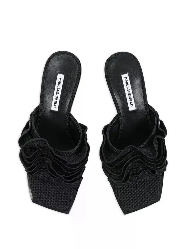 Karl Lagerfeld 60mm Karmel Ruched Heeled Sandals
